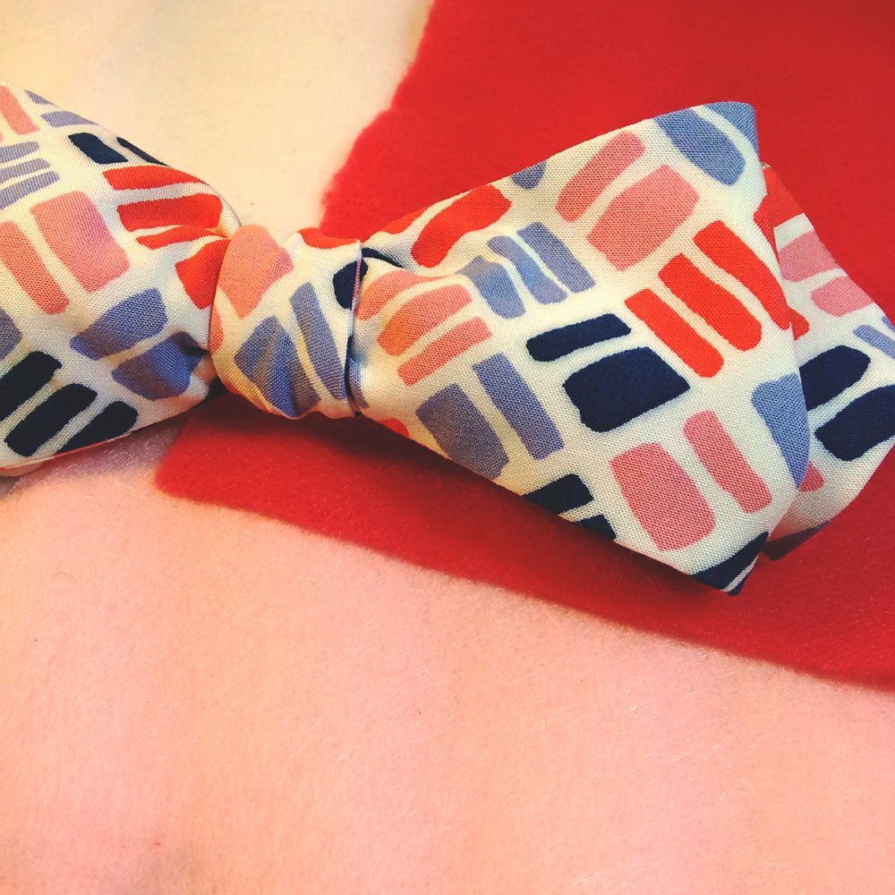 Diamond Geometric Bow Tie – Zepherra Hommes