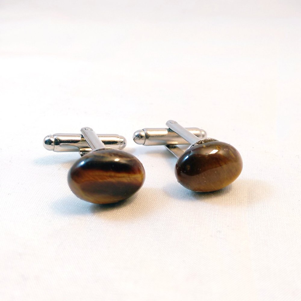 Tiger Eye Cufflinks – Zepherra Hommes